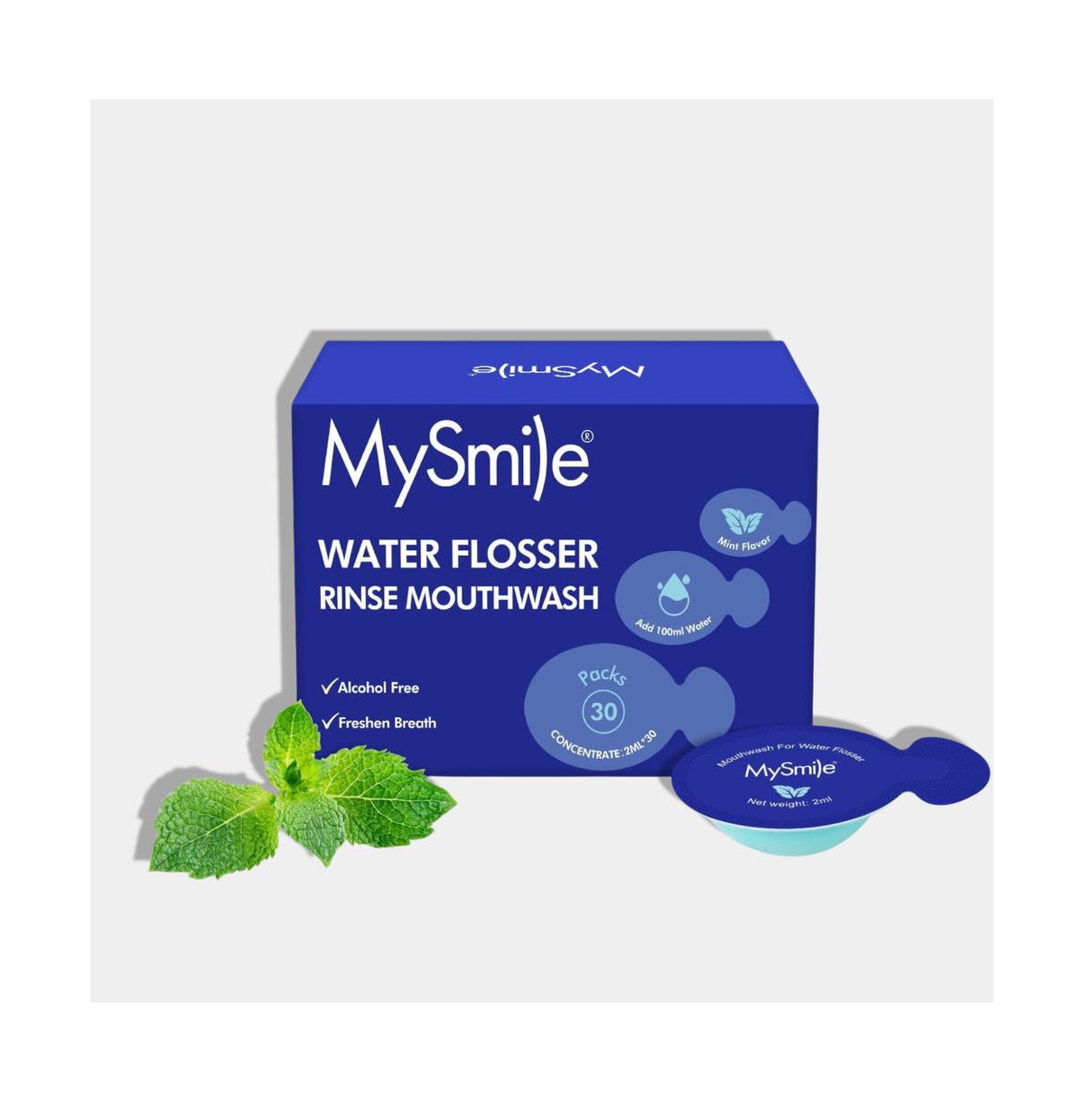 Click here for MySmile Water Flosser Mouthwash - Blue prices