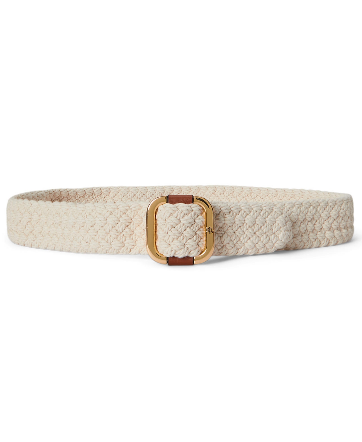 Click here for Lauren Ralph Lauren Textured Belt - Light Natural/... prices