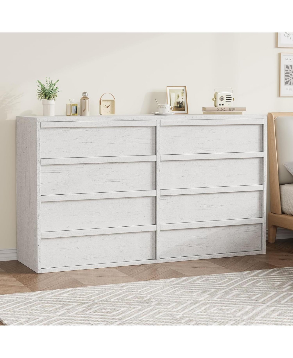Click here for gaomon 8-Drawer Modern Double Dresser  54 Wide Woo... prices
