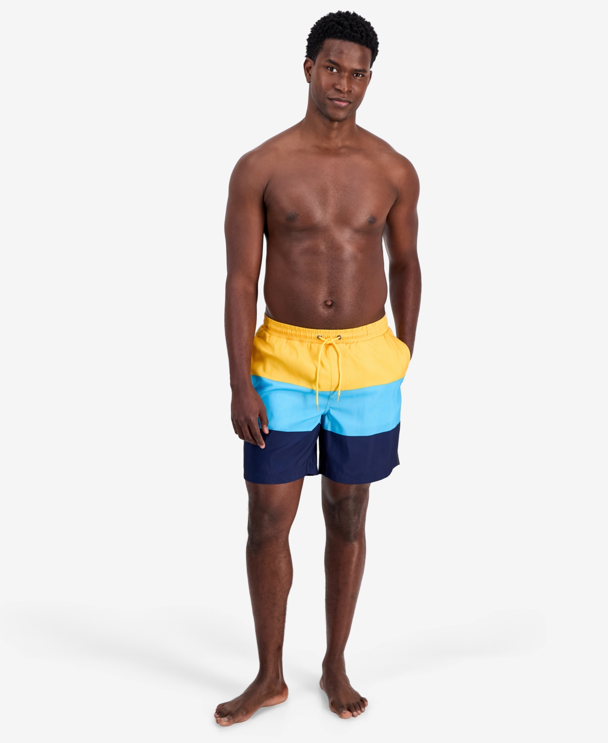 Click here for Club Room Mens Colorblocked 7 Swim Trunks  Created... prices