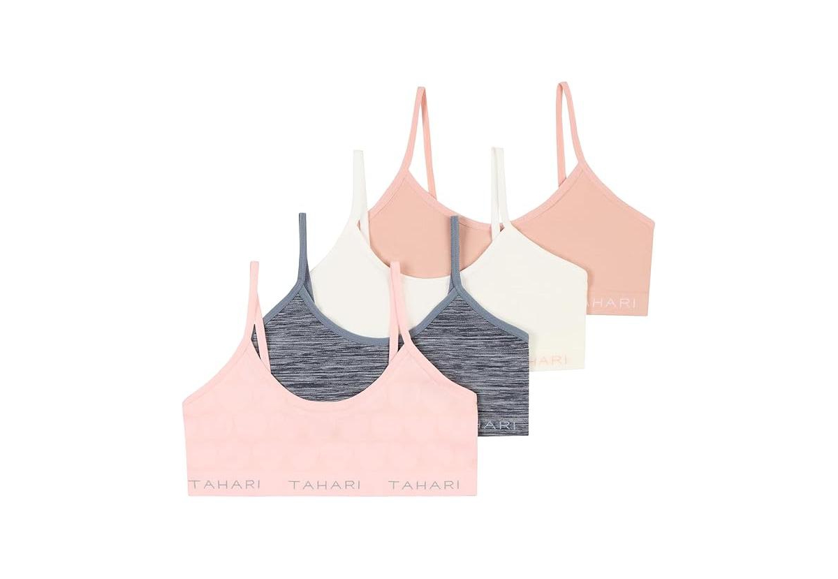 Click here for Tahari Girls 4-Pack Seamless Bralette Set - Blush... prices