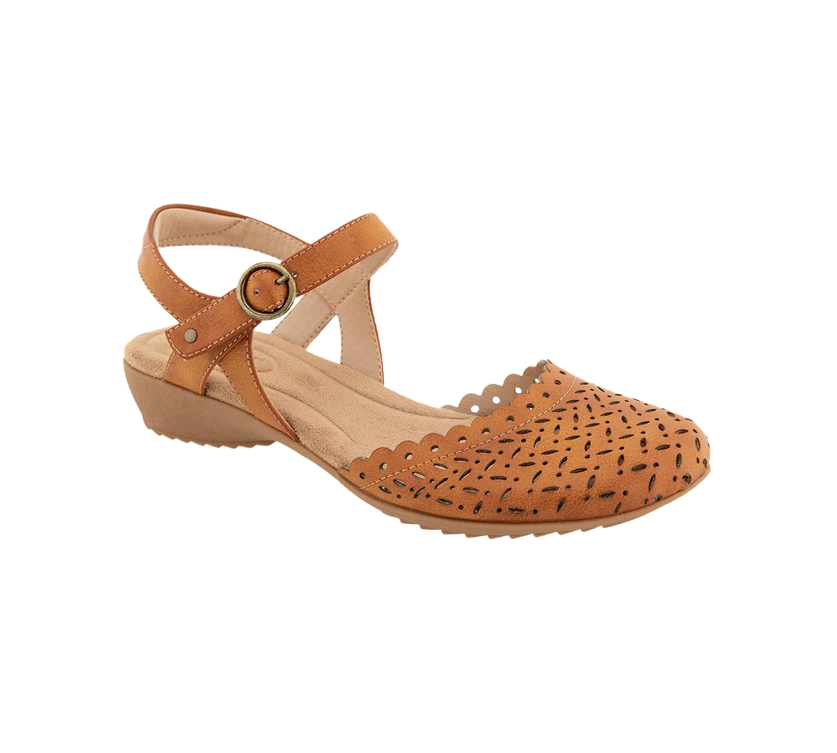 Click here for Jbu Womens Vinya Round Toe Wedge Sandals - Tan prices