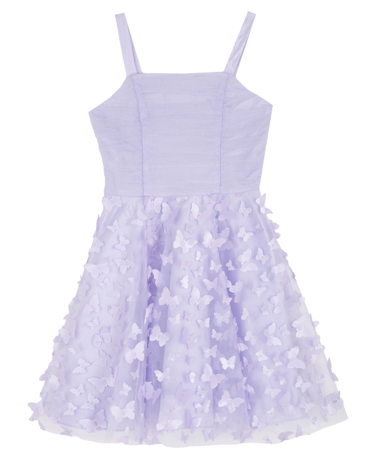 Click here for Rare Editions Girls 7-16 Glitter Square Neck Dress... prices