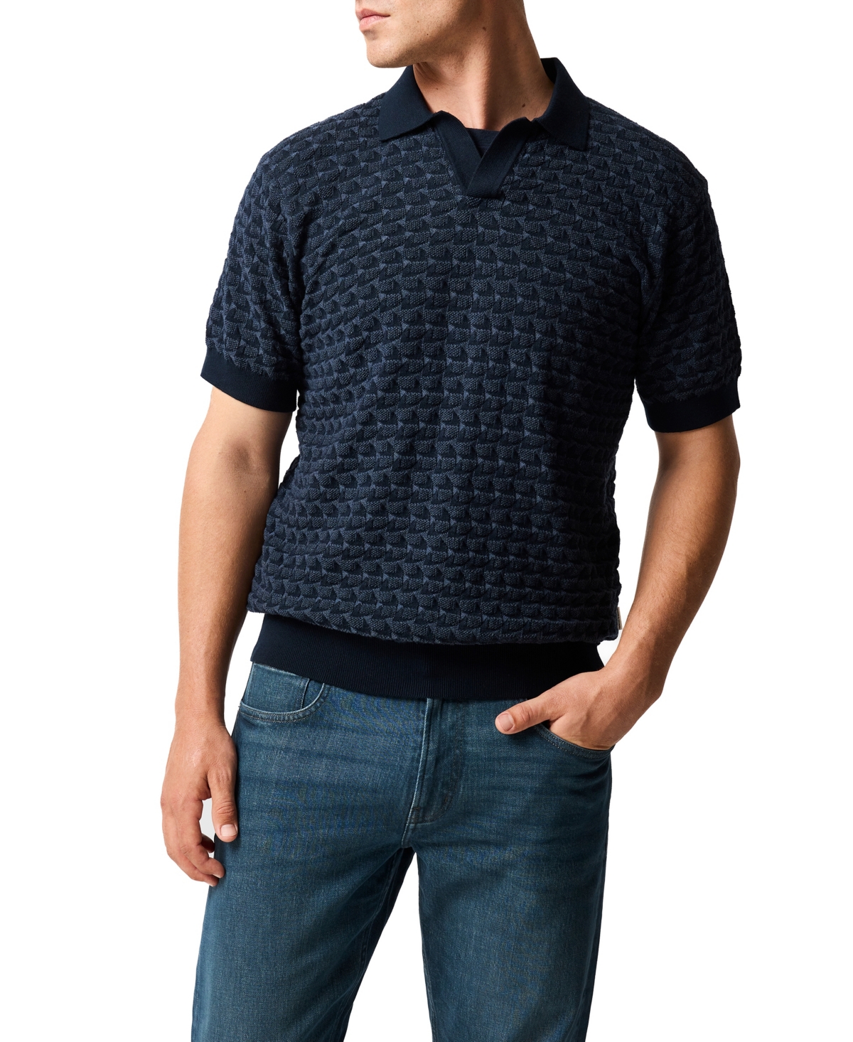Click here for Rodd & Gunn Mens Halken Knit Polo Shirt - Midnight prices
