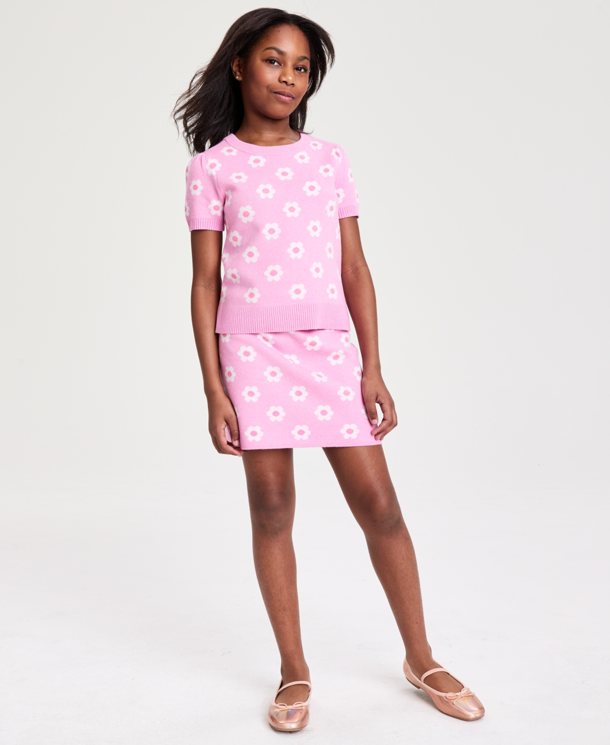 Click here for Epic Threads Girls 5-20 Floral Crochet Top & Skirt... prices