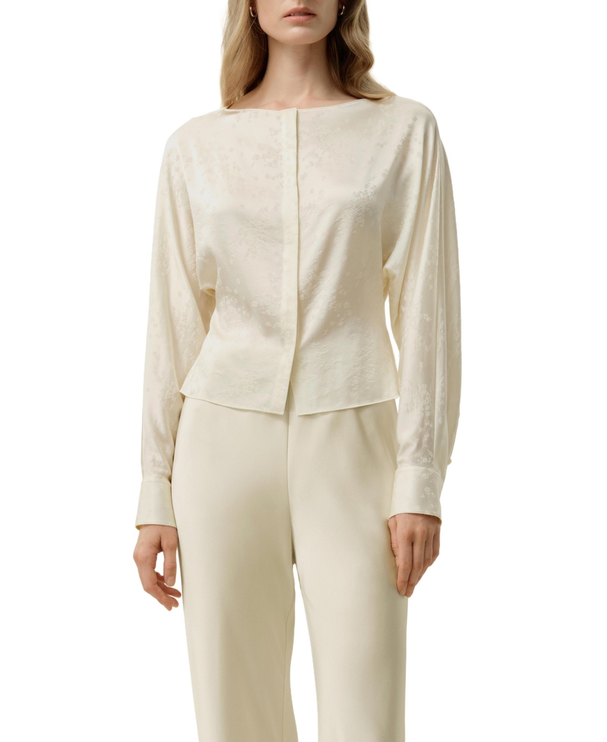 Click here for Lilysilk Womens Ying Jacquard Silk Blouse - Lily w... prices