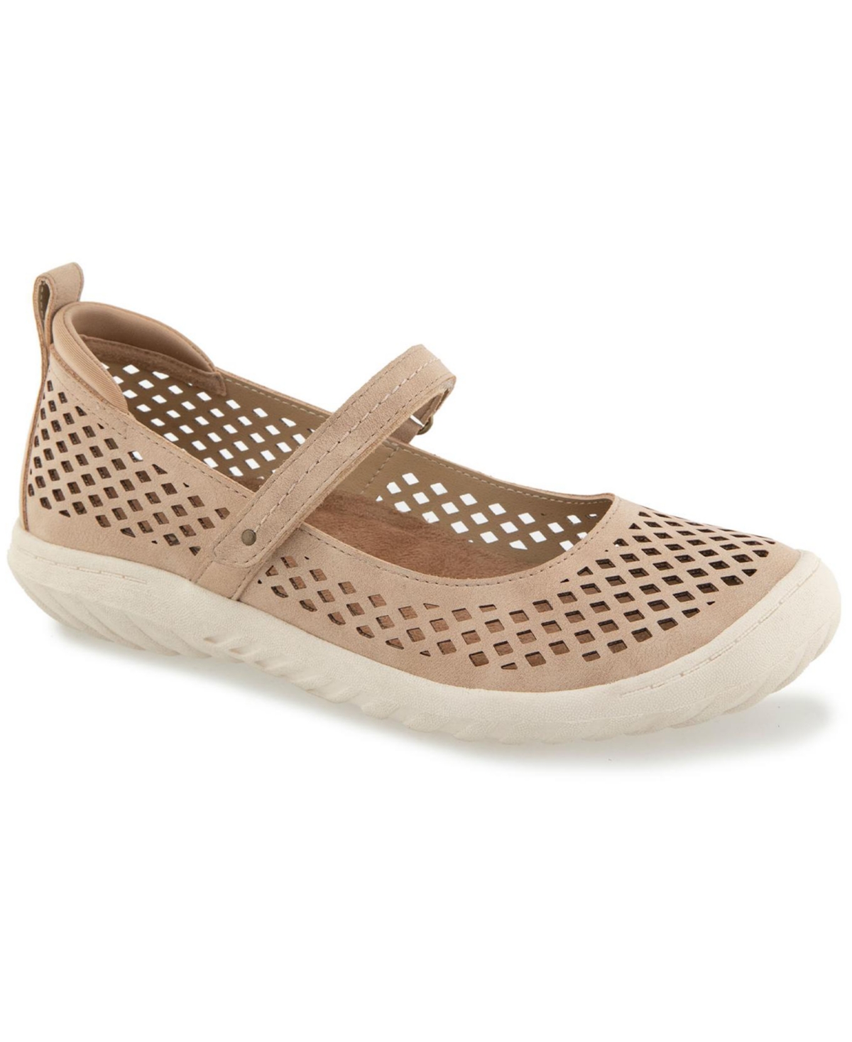 Click here for Jbu Womens Bee Casual Mary Jane Flats - Taupe prices