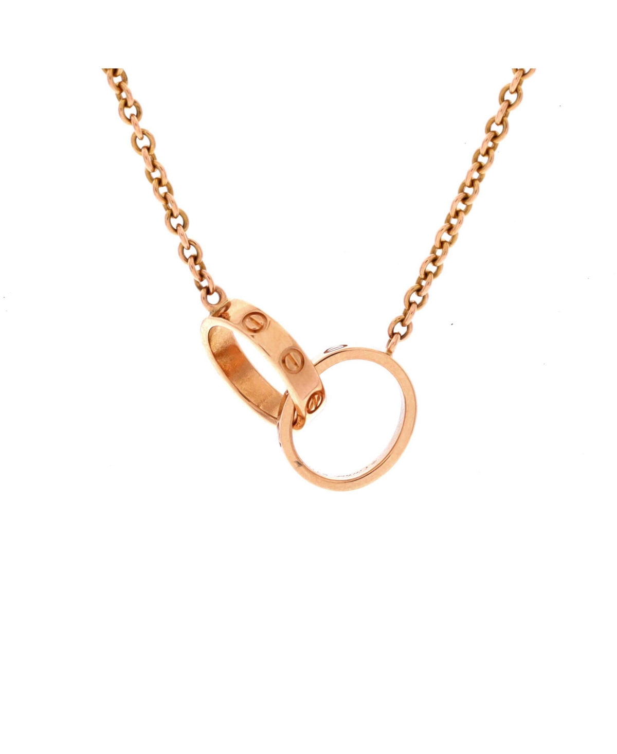 Click here for Pre-Owned Cartier Love Interlocking Necklace - 18k... prices
