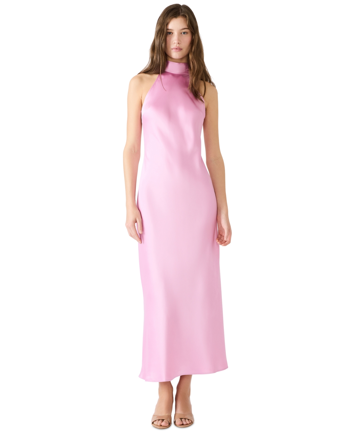 Click here for Steve Madden Womens Lara Satin Maxi Dress - Pastel... prices