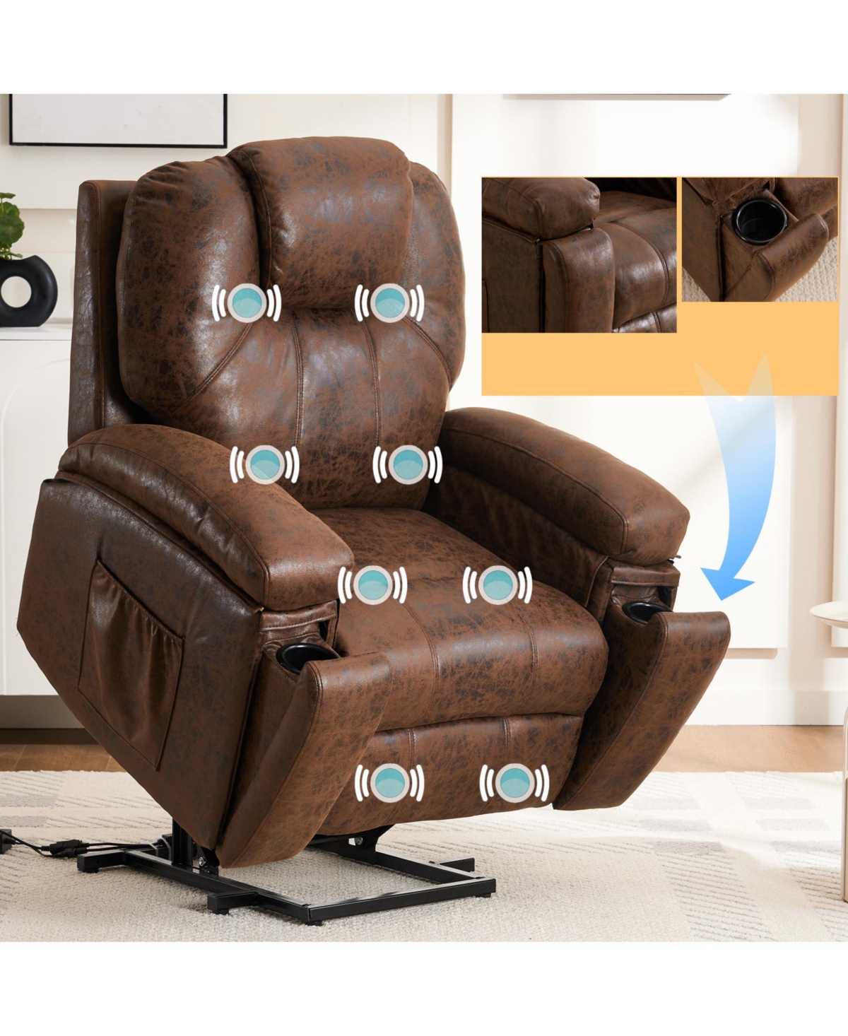 Click here for Flynama Power Lift Recliner Chair with Massage Eld... prices