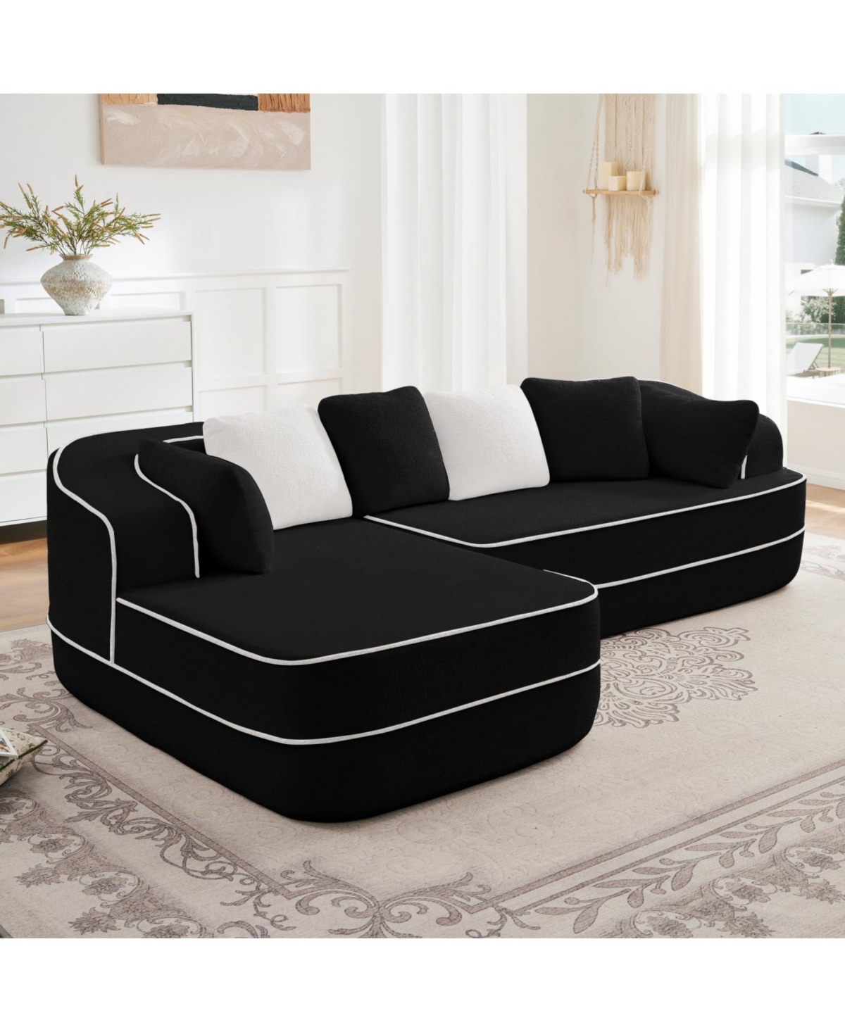 Click here for Streamdale Furniture 106" Teddy Fabric Bonele... prices