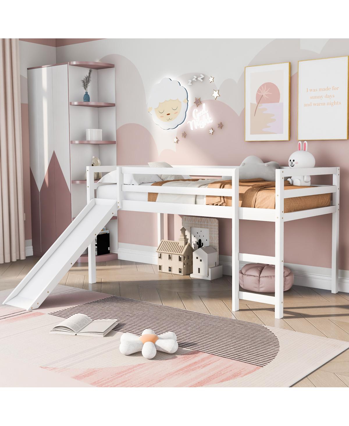 Click here for Streamdale Furniture Loft Bed with Slide  Multifun... prices