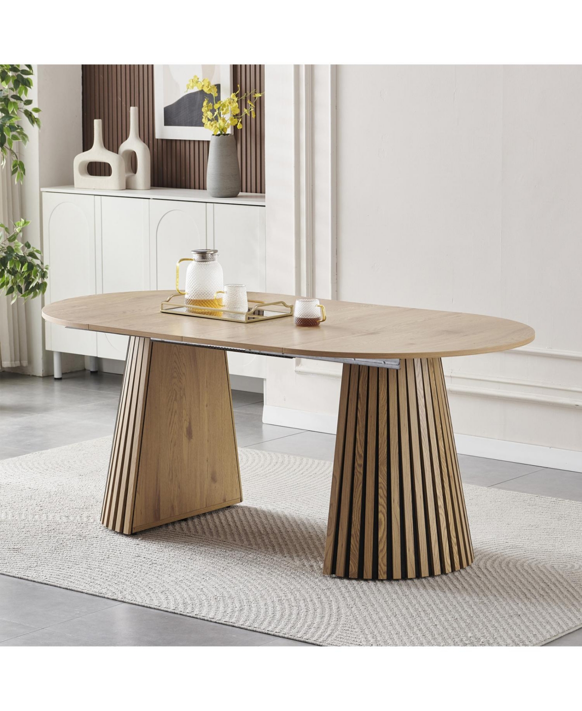 Click here for Streamdale FurnitureExtendable Oval Wooden Dining... prices