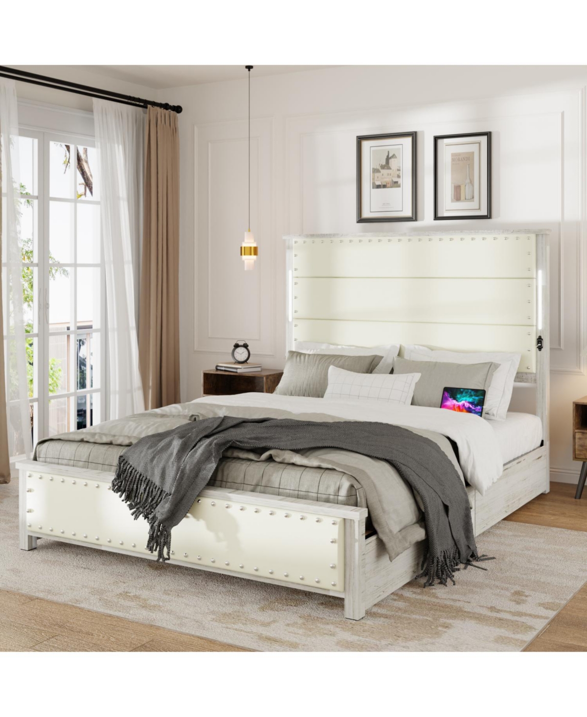 Click here for Streamdale Furniture Queen Bed Frame with Storage... prices