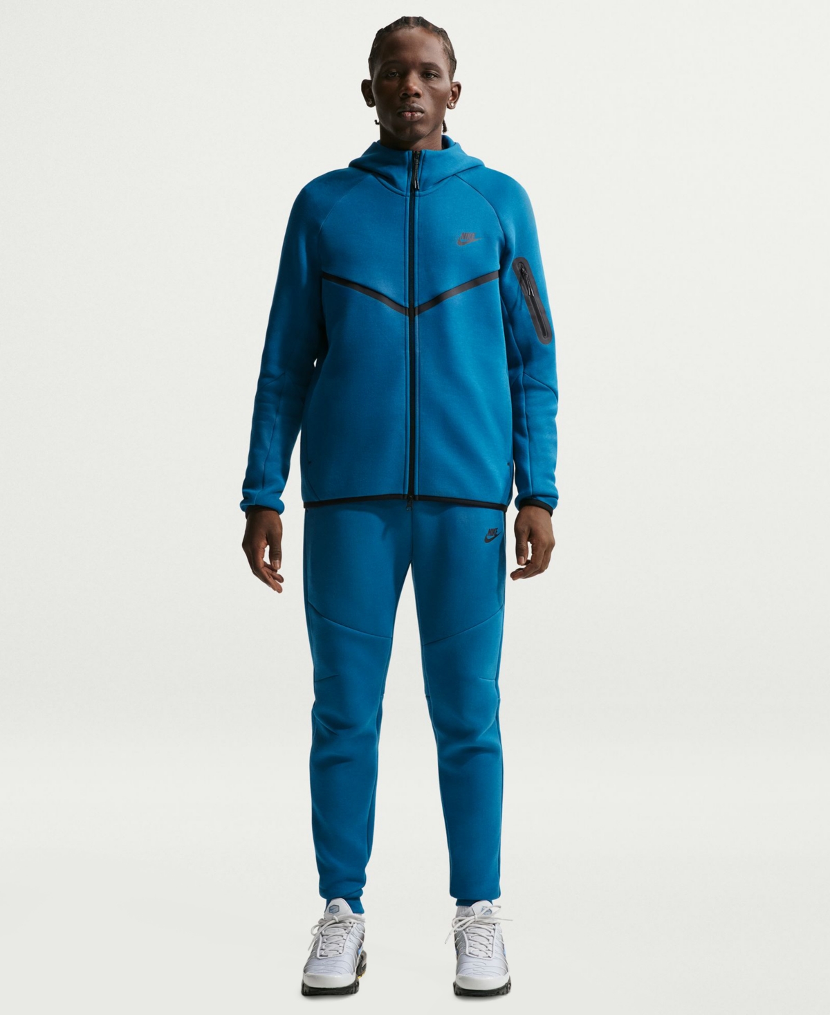 Click here for Nike Mens Tech Fleece Joggers - Court Blue/Black prices