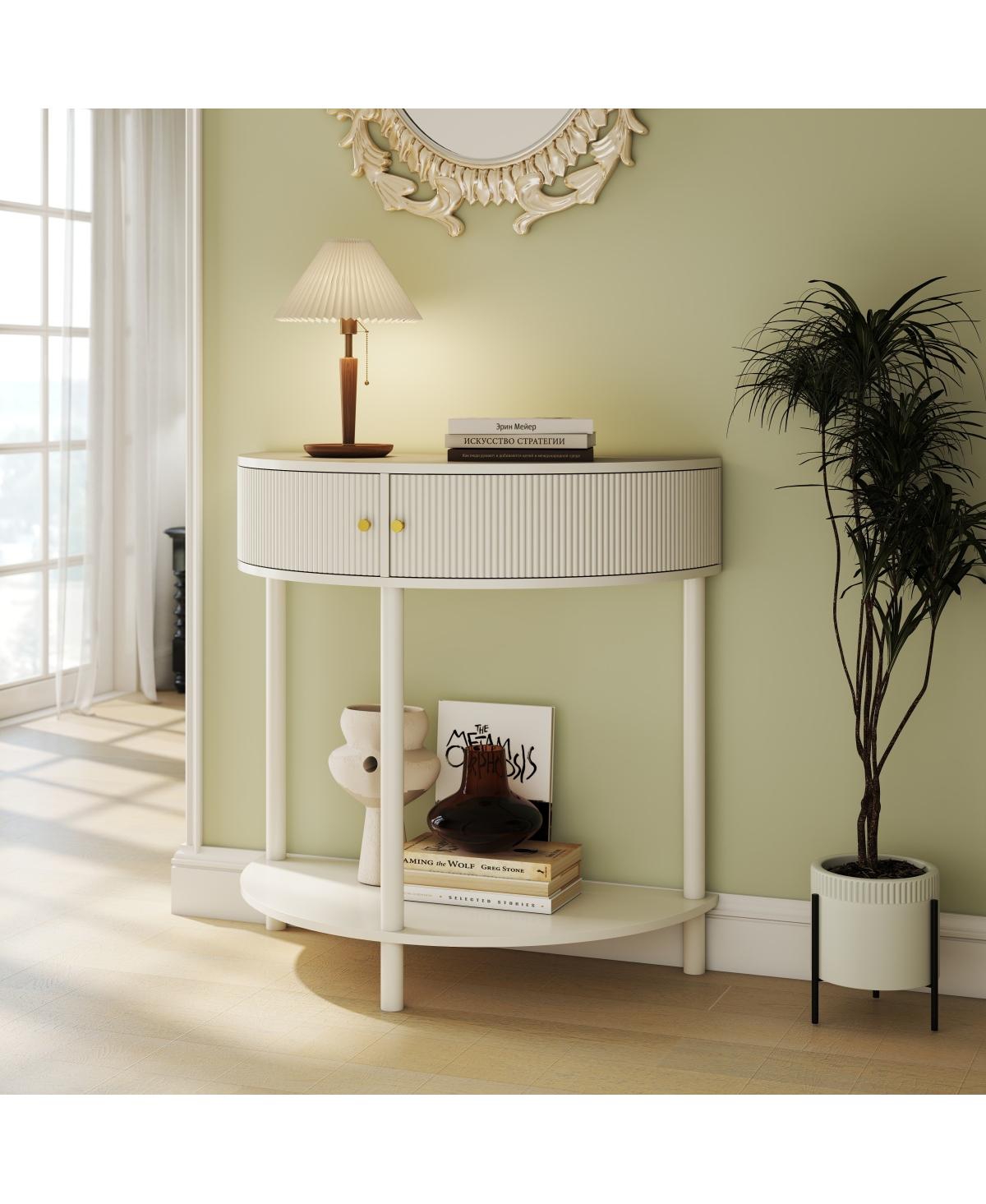 Click here for Streamdale Furniture Artisan Wave Demi-Lune Consol... prices