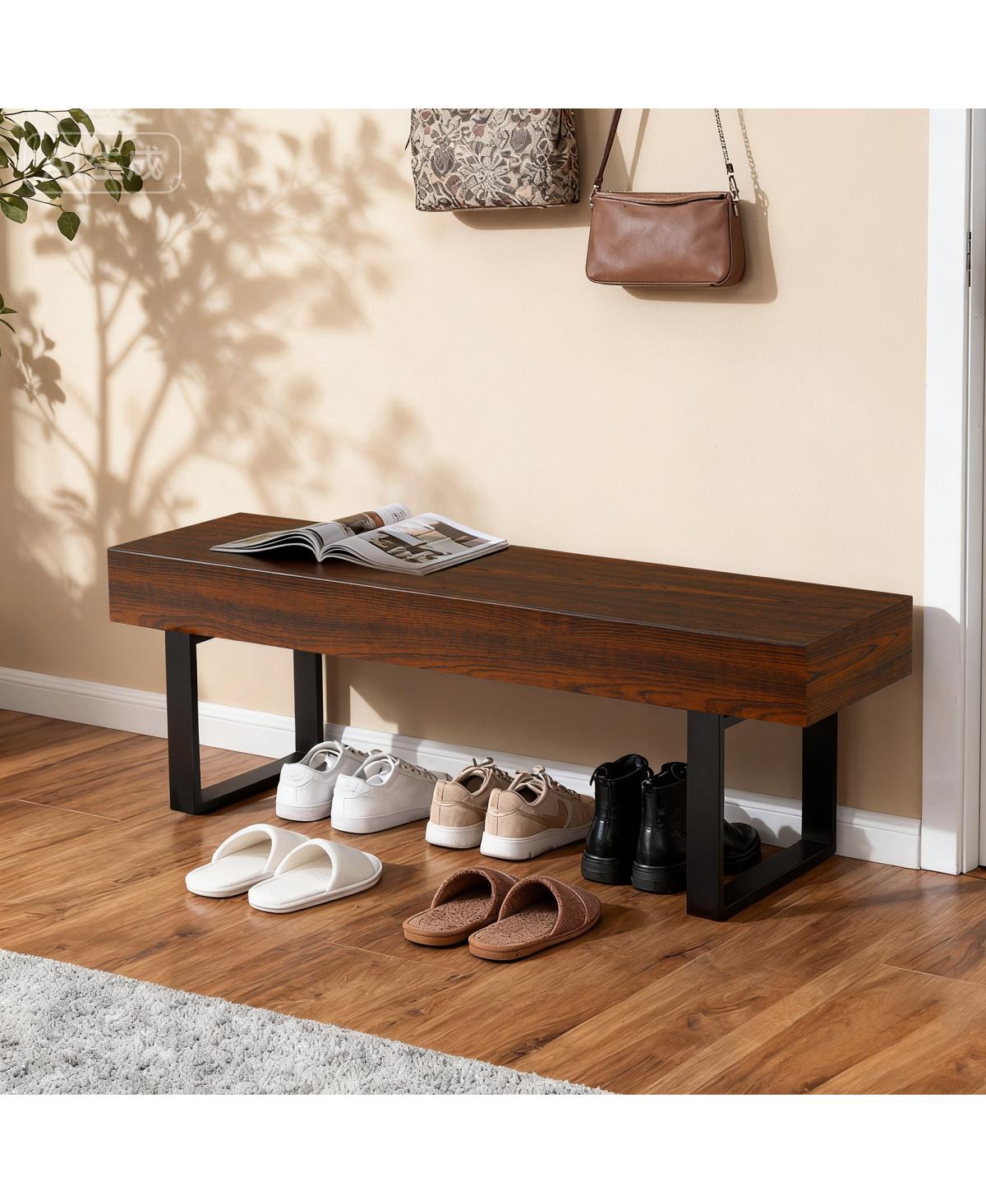 Click here for Streamdale Wood Bench for Bedroom  Farmhouse Kitch... prices