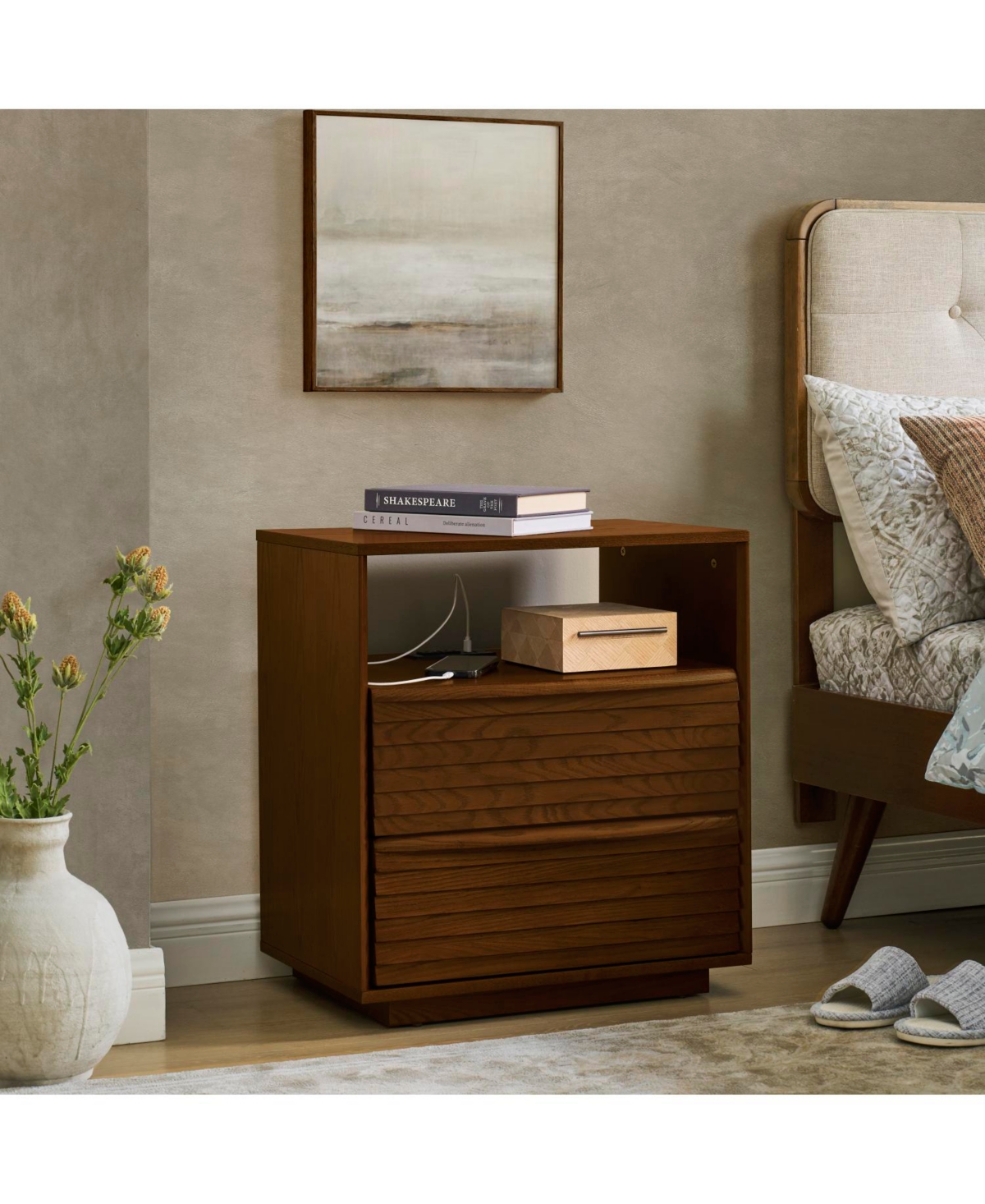 Click here for Streamdale Furniture Mid Century Modern Nightstand... prices