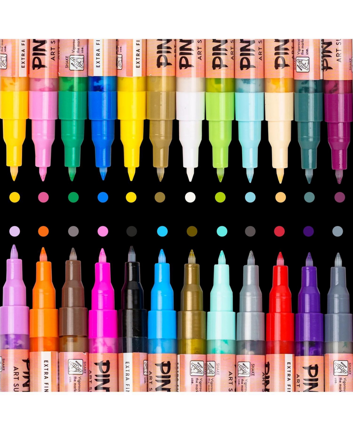 Click here for Pintar Acrylic Paint Markers Set - Extra Fine Tip... prices