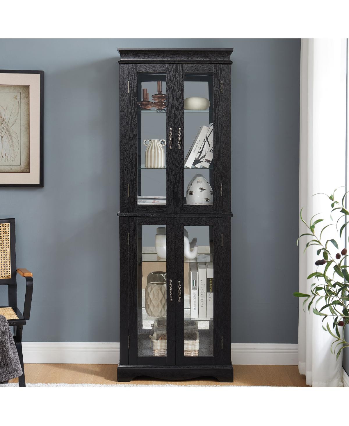 Click here for Streamdale Furniture Lighted Glass Curio Display C... prices