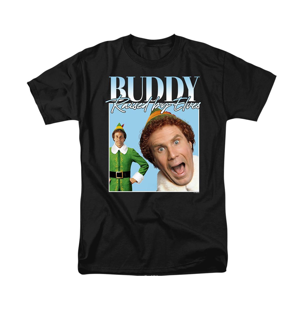 Click here for Elf Mens Buddy Christmas Homage T Shirt - Black prices
