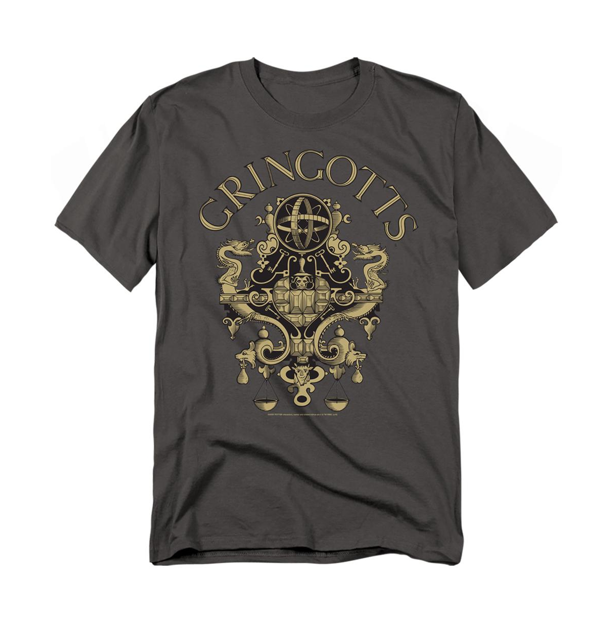 Click here for Harry Potter Mens Gringottes T Shirt - Charcoal prices