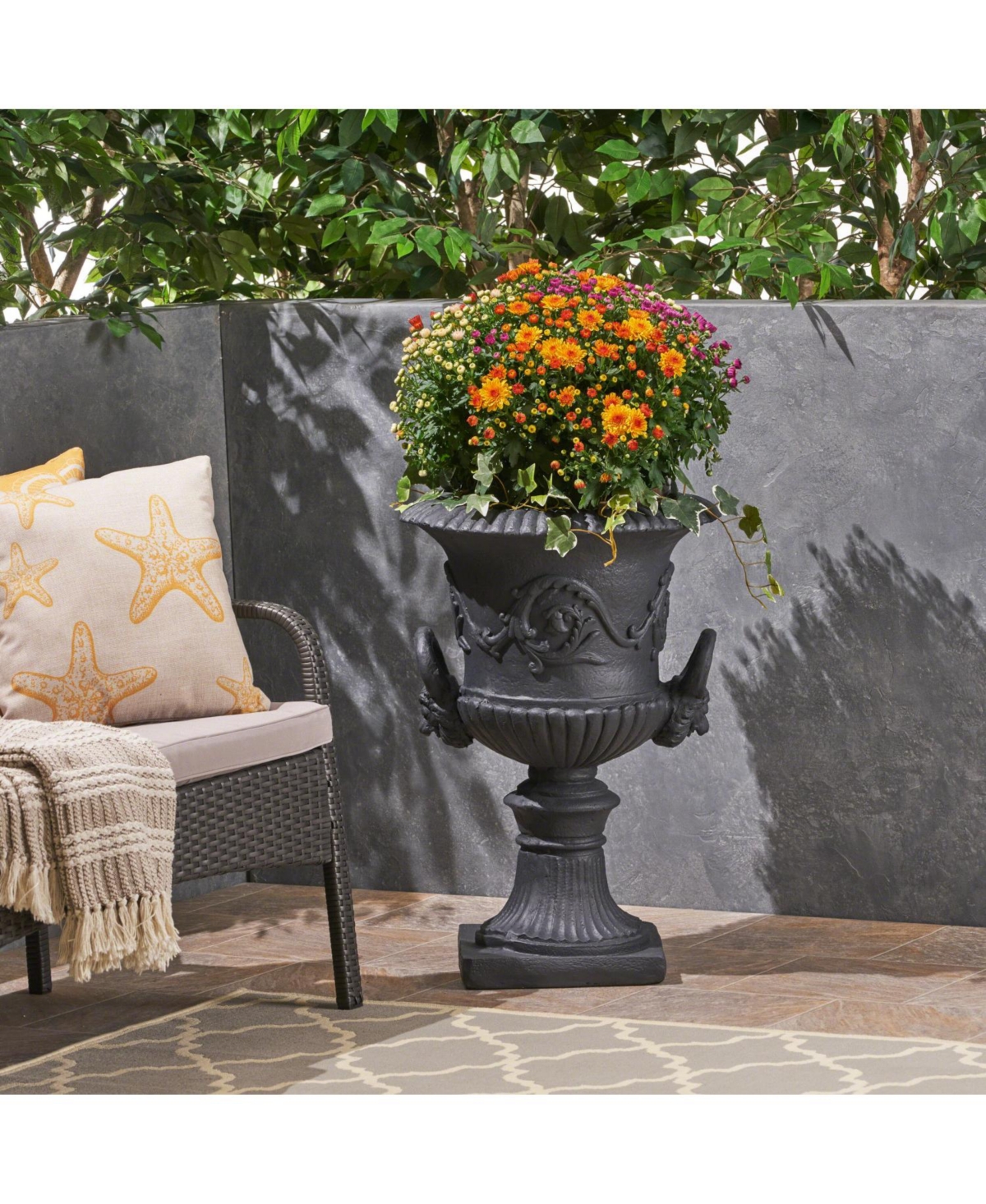 Click here for Streamdale Furniture Romanesque Black Concrete Pla... prices