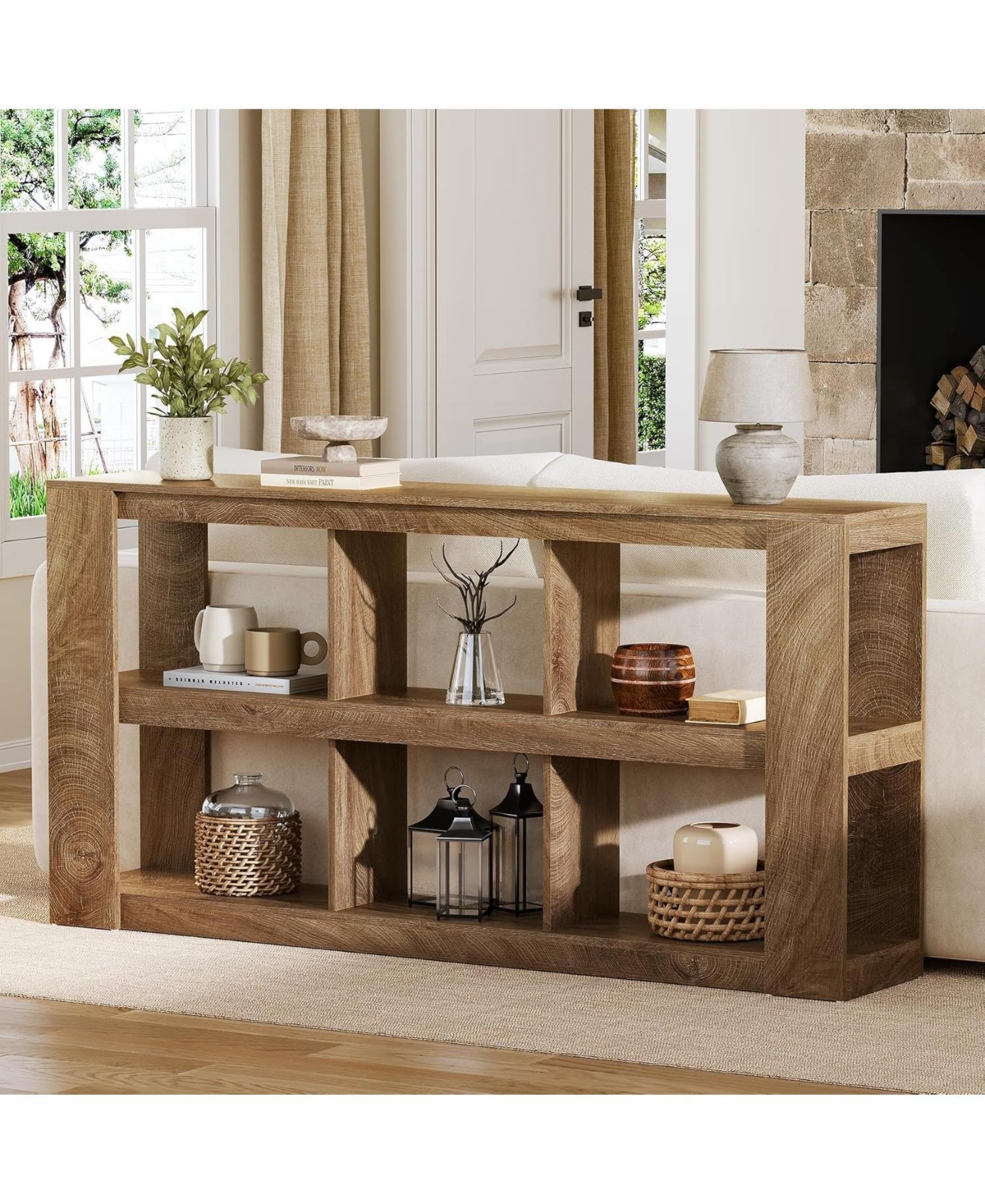 Click here for Tribesigns 63-Inch Long Console Table with Storage... prices