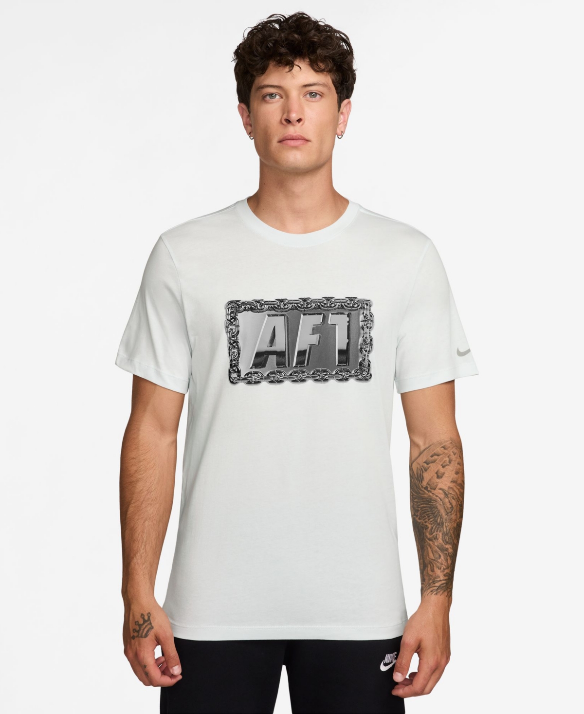 Click here for Nike Mens Short-Sleeve Crewneck T-Shirt - Off Whit... prices