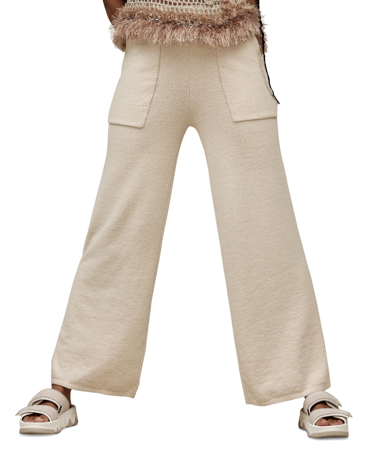 Click here for Ugg Womens Rosalie Cozy Knit High-Rise Travel Pant... prices