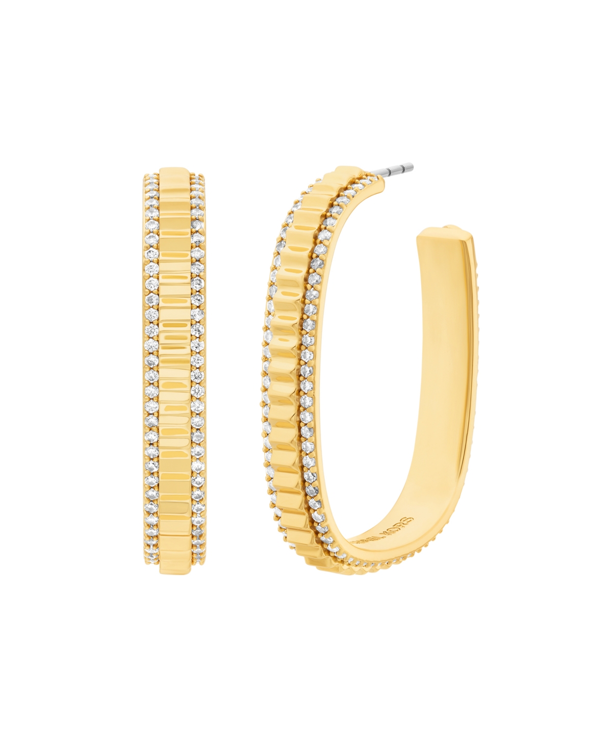 Click here for Michael Kors Lexington Large Hoop Earrings - Gold prices