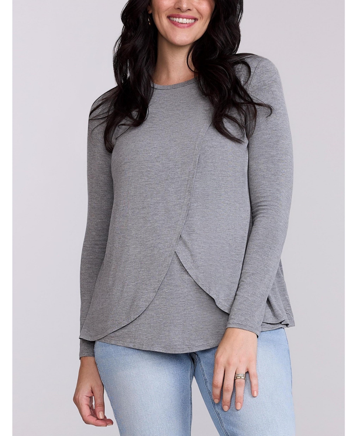 Click here for Motherhood Maternity Womens Crewneck Long Sleeve D... prices