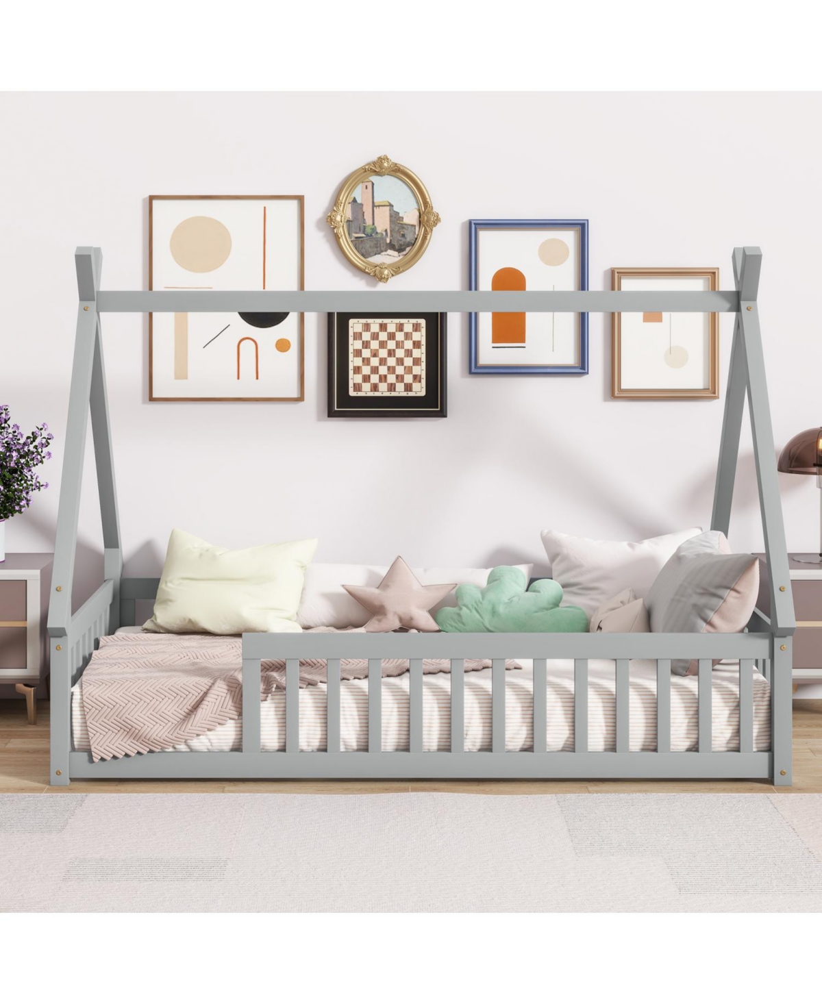 Click here for Streamdale Furniture Twin Tent-shaped Floor Bed  T... prices