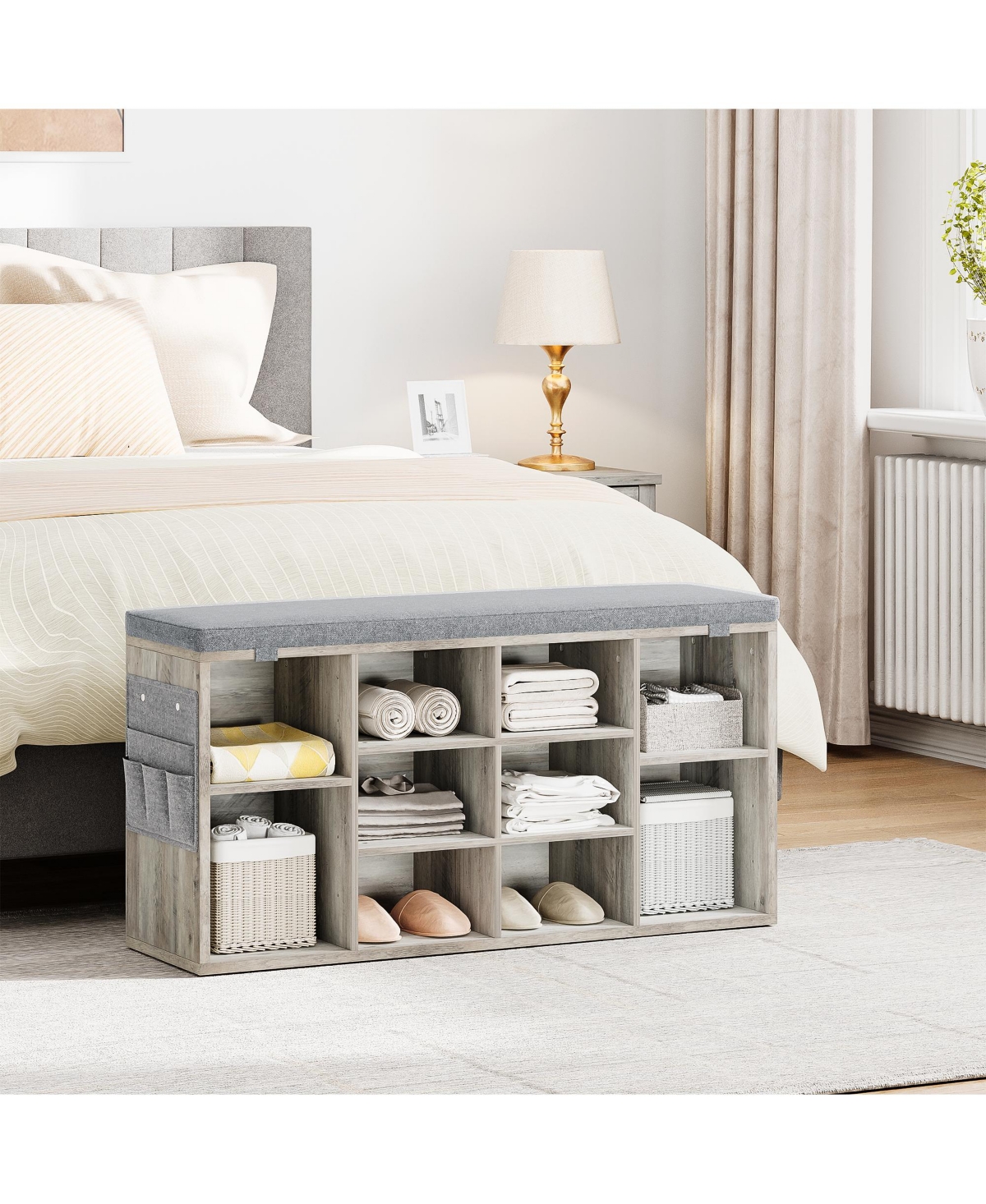 Click here for gaomon Shoe Storage Bench  10 Cubbies Storage Orga... prices