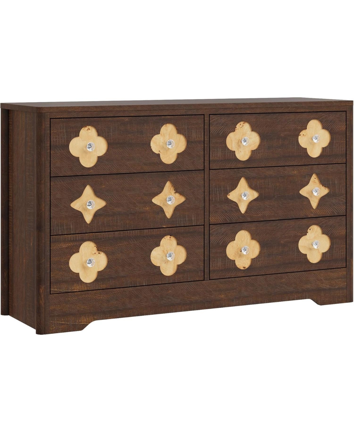 Click here for gaomon Rattan 6-Drawer Dresser for Bedroom  47... prices