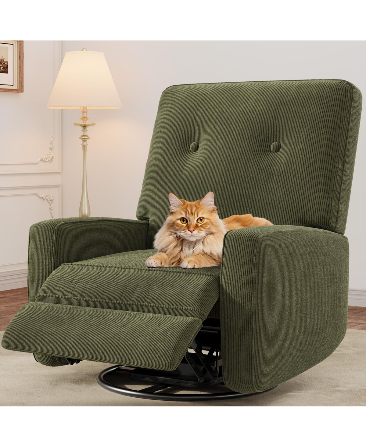 Click here for gaomon Recliner Chair  360° Swivel Rocking Gl... prices