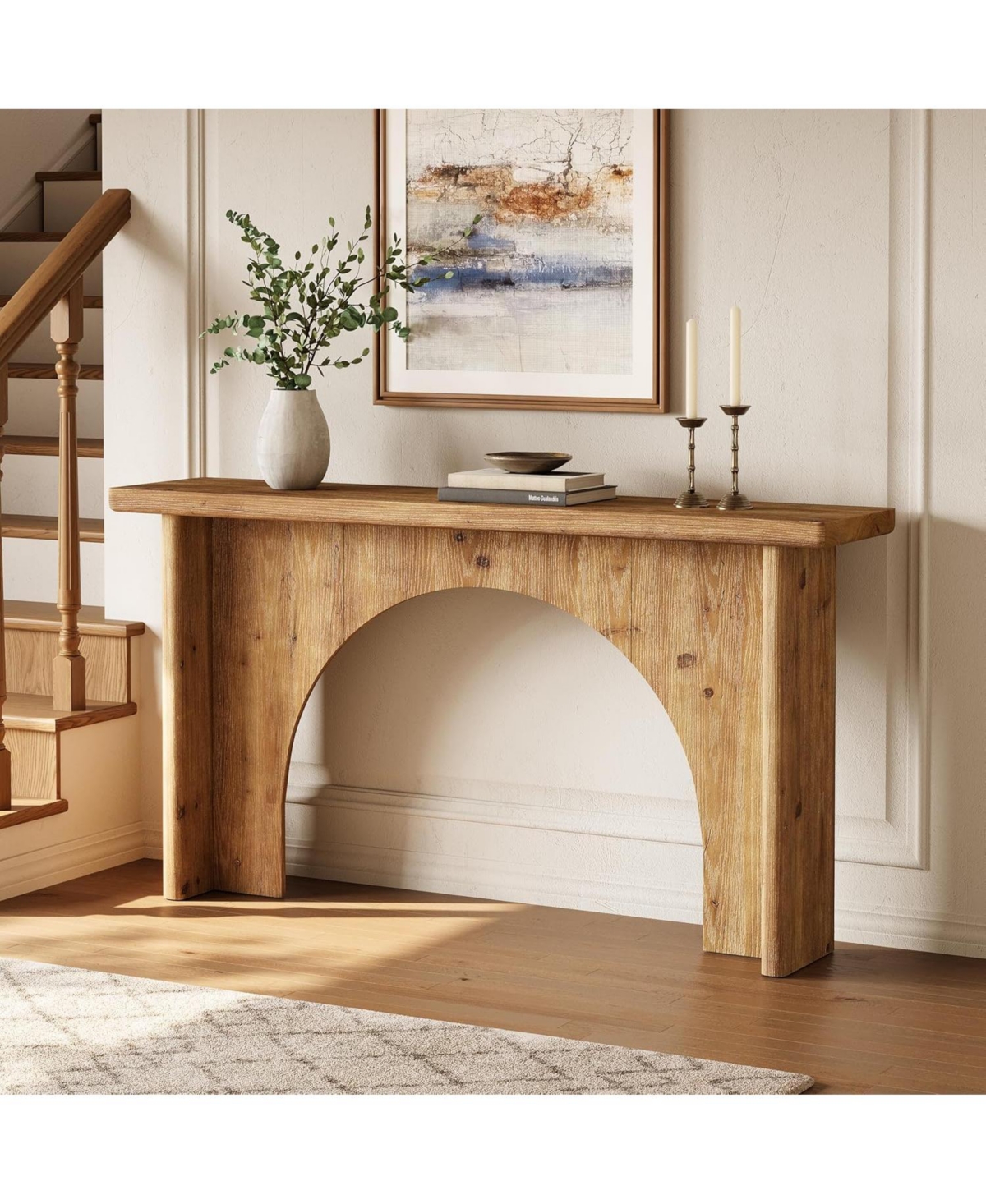 Click here for Tribesigns Solid Wood Console Table for Entryway... prices