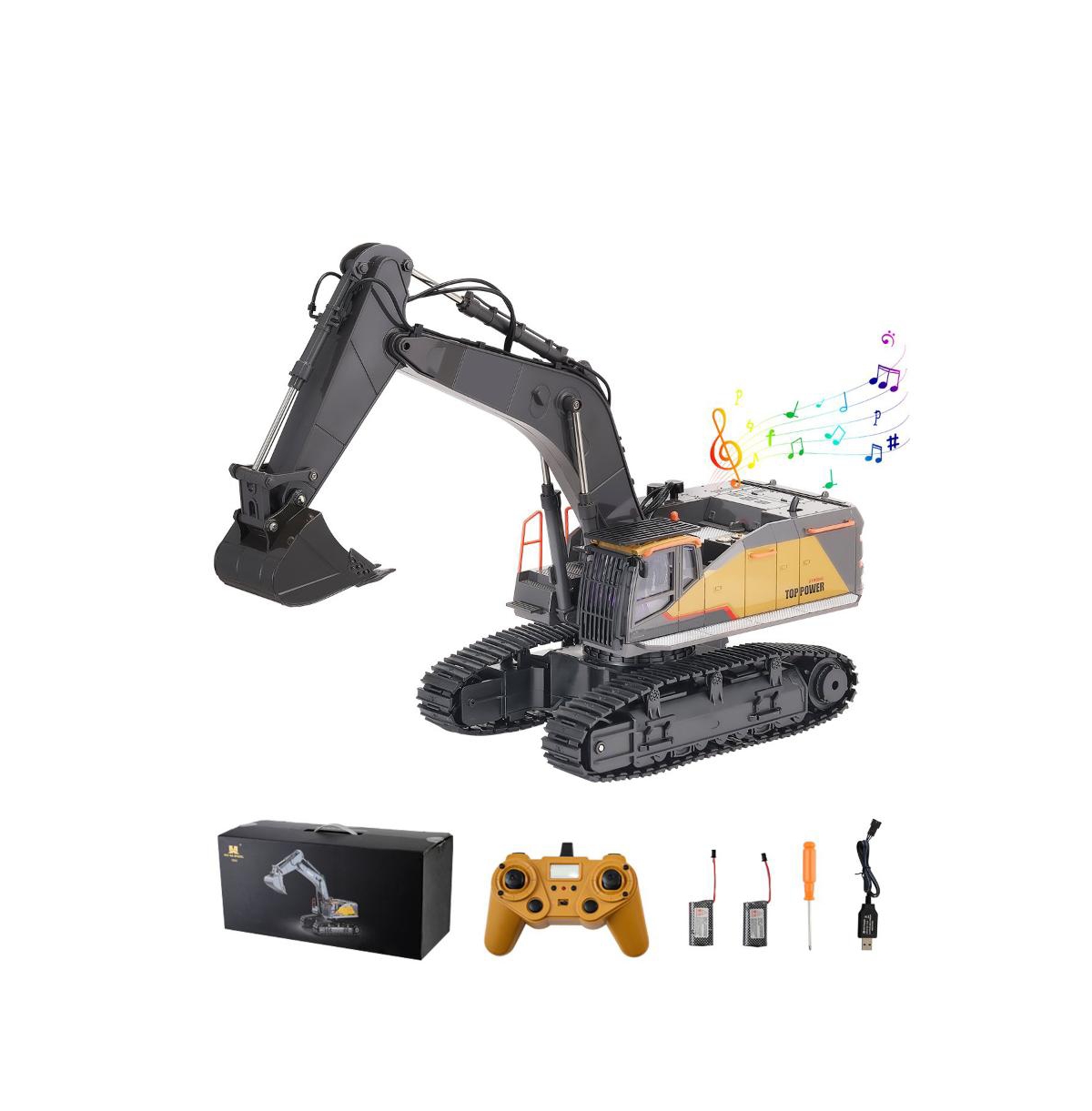 Click here for Slickblue Remote Control Excavator Toy  11 Channel... prices
