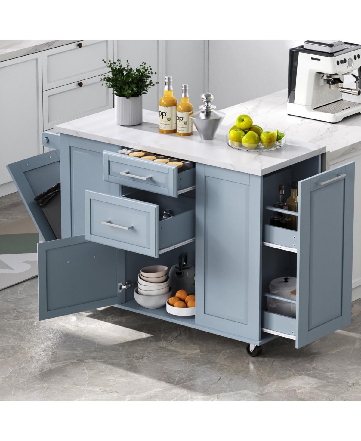 Click here for Streamdale Furniture 50.7 Kitchen Island with Stor... prices