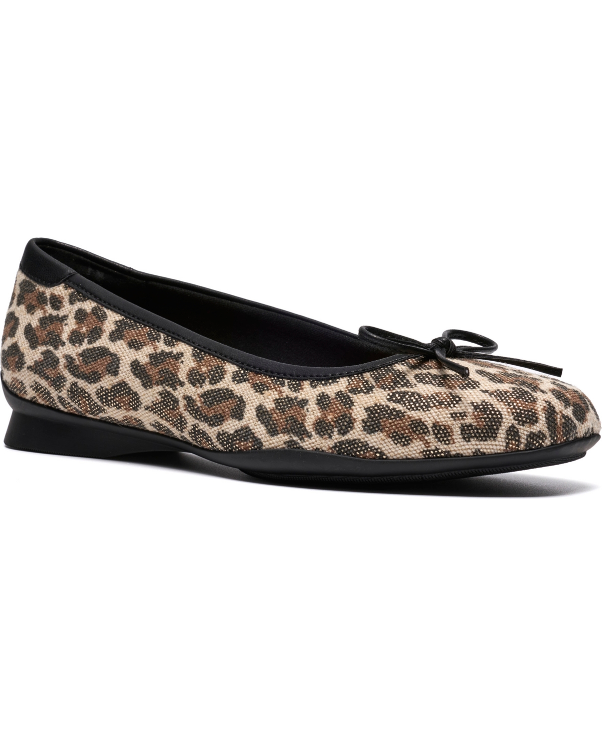 Click here for Clarks Womens Jazmynn Bow Round Toe Flats - Leopar... prices