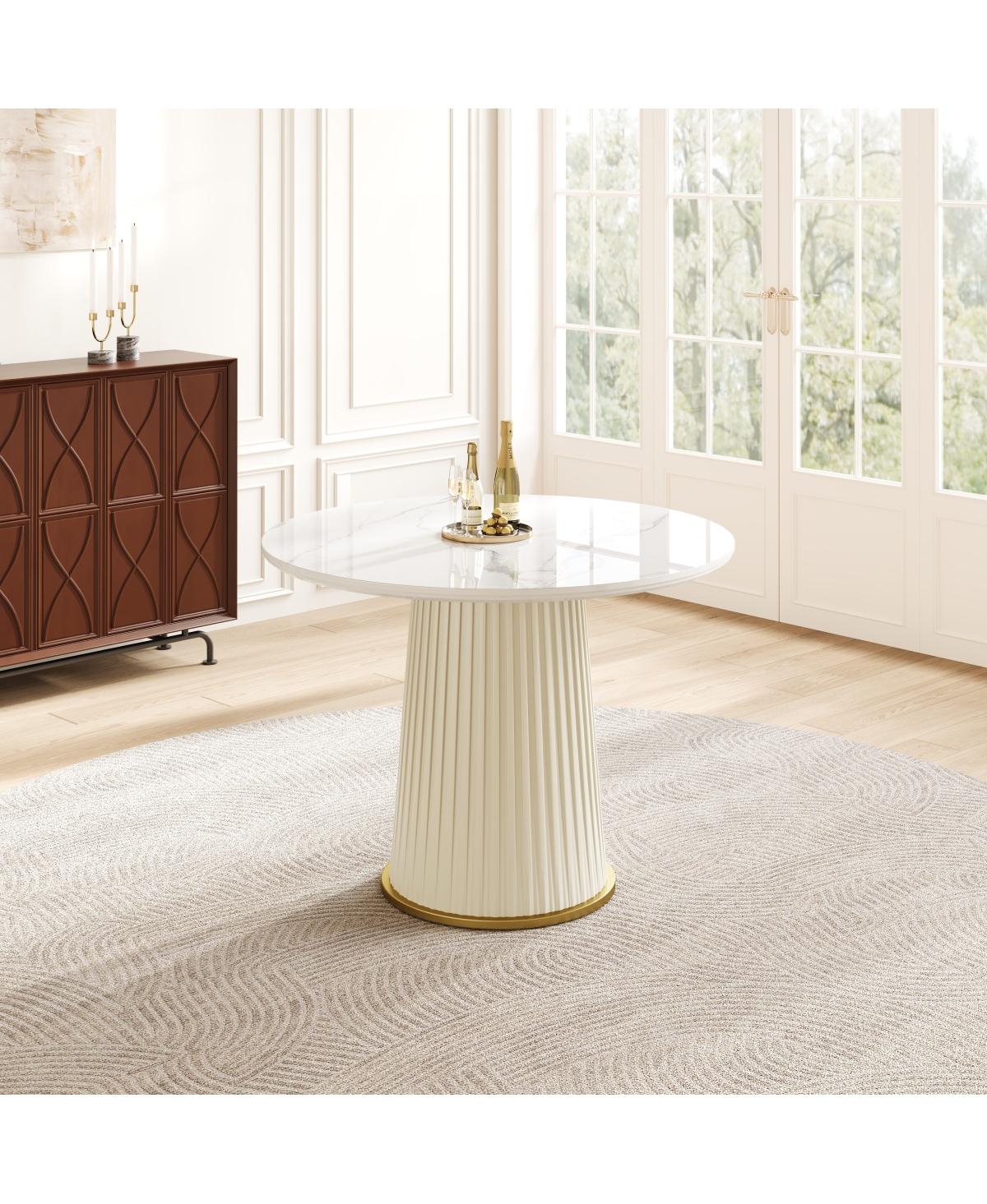 Click here for Streamdale Furniture Modern 35.43 Round Dining Tab... prices