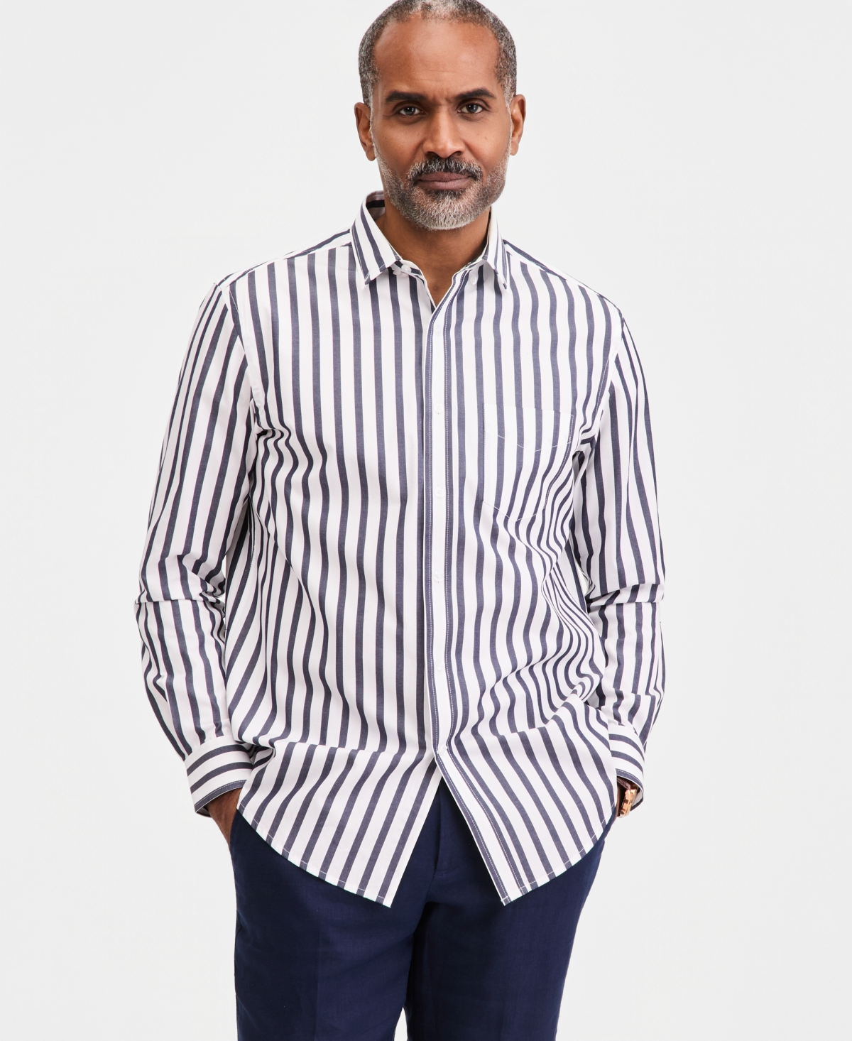 Click here for Club Room Mens Long Sleeve Poplin Shirt - Poplin S... prices