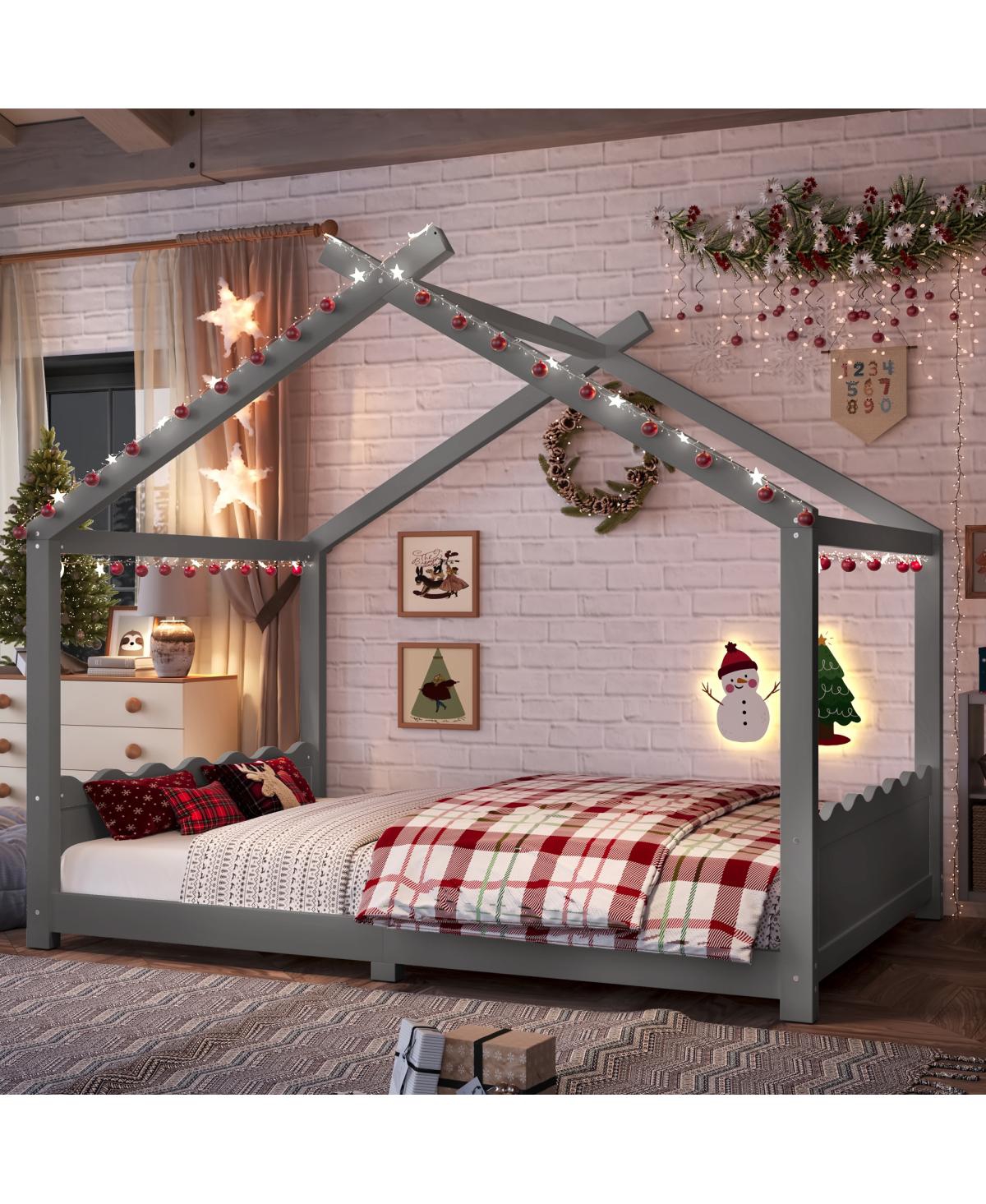 Click here for Streamdale Furniture Full House Floor Bed with Sup... prices