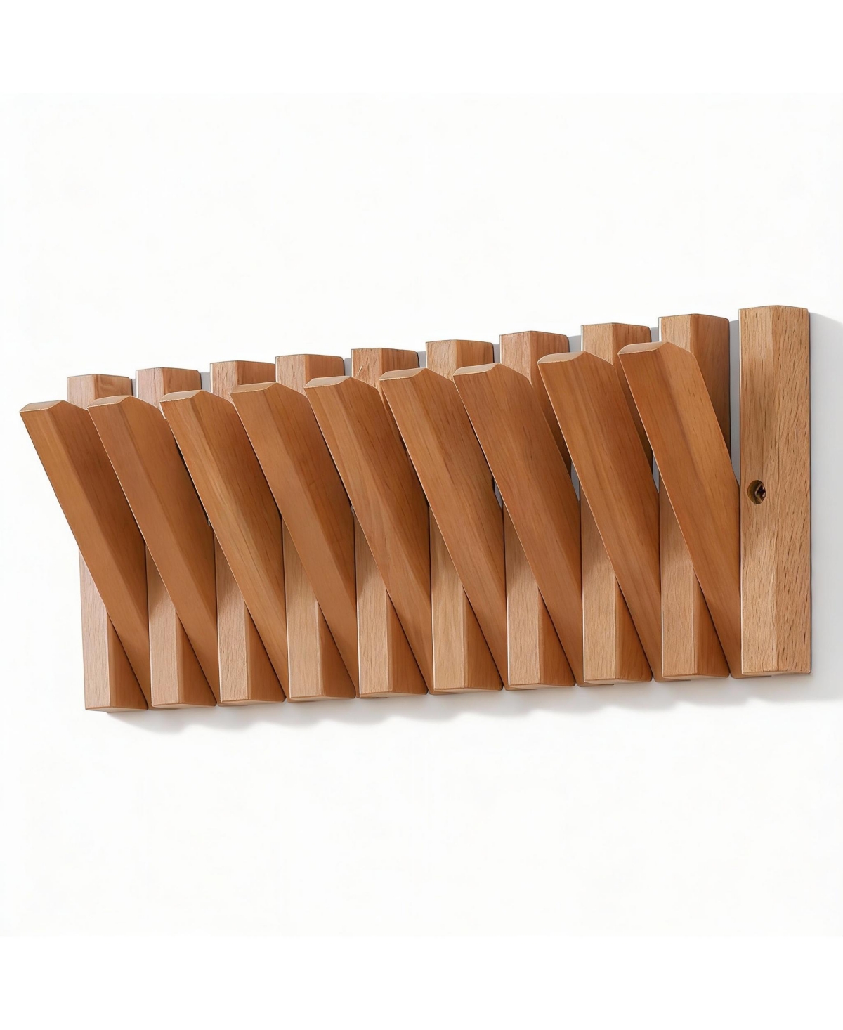 Click here for Yigii Solid Wood 9-Hook Retractable Coat Rack for... prices