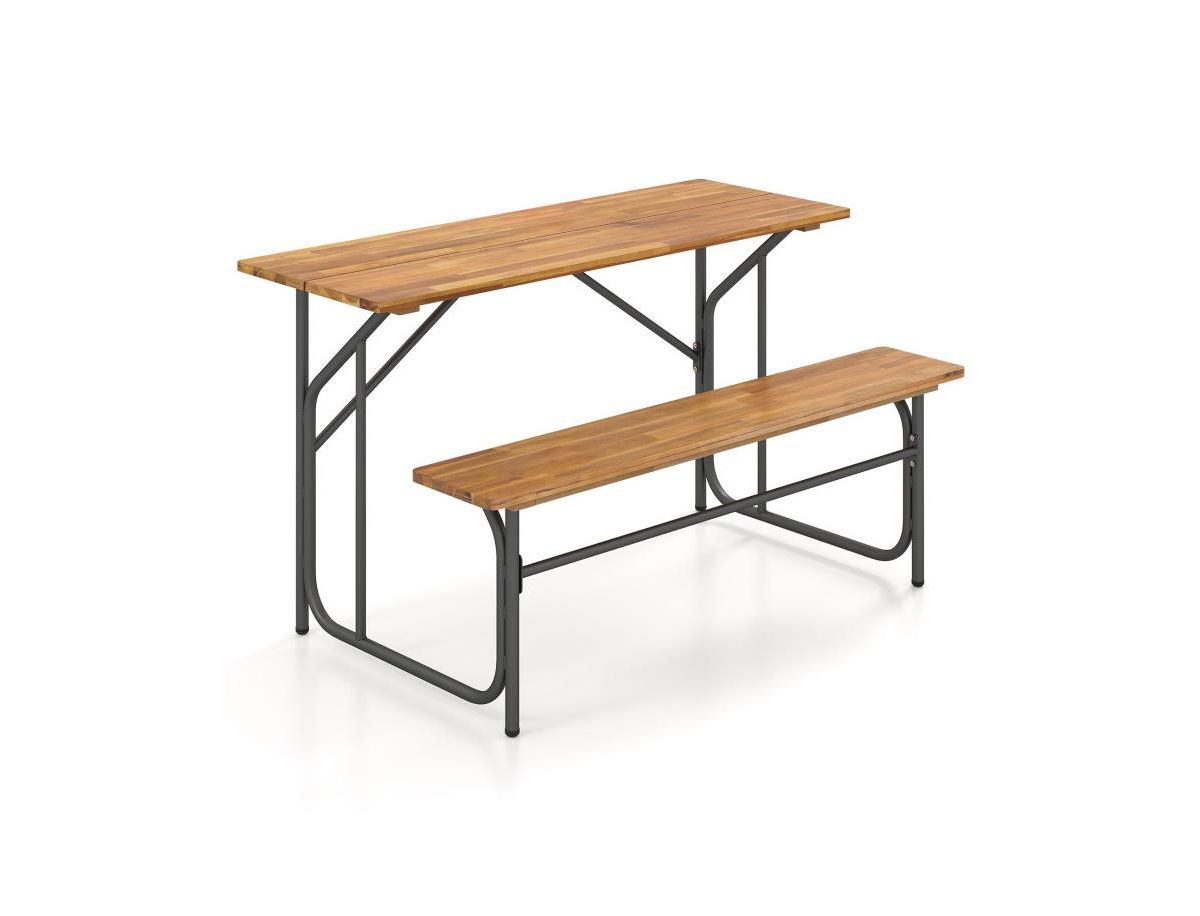 Click here for Slickblue Acacia Wood Patio Picnic Table Bench for... prices