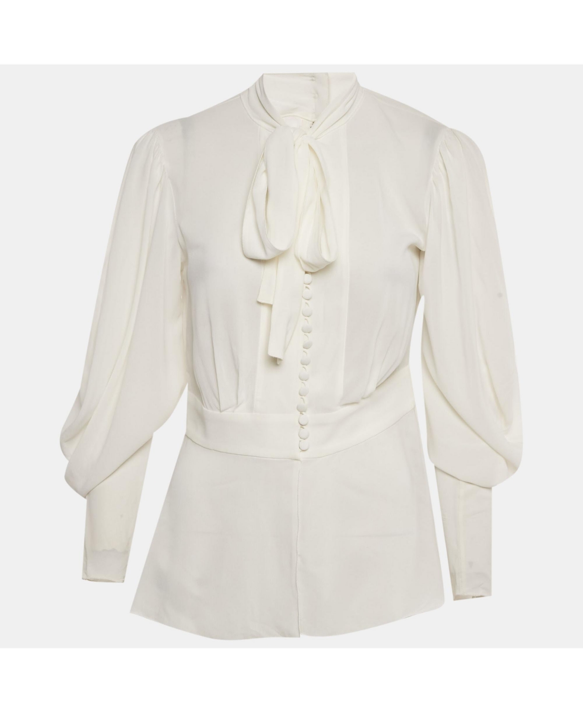 Click here for Pre-Owned Dolce & Gabbana Womens White Crepe Tie-U... prices