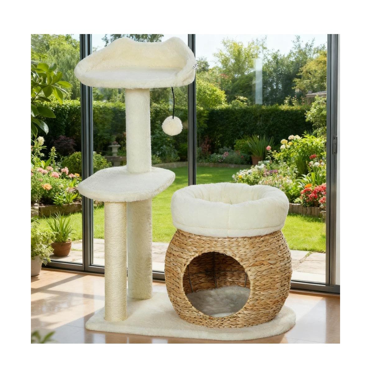 Click here for Zeus & Ruta 31" Cat Tree Tower with Scratchin... prices