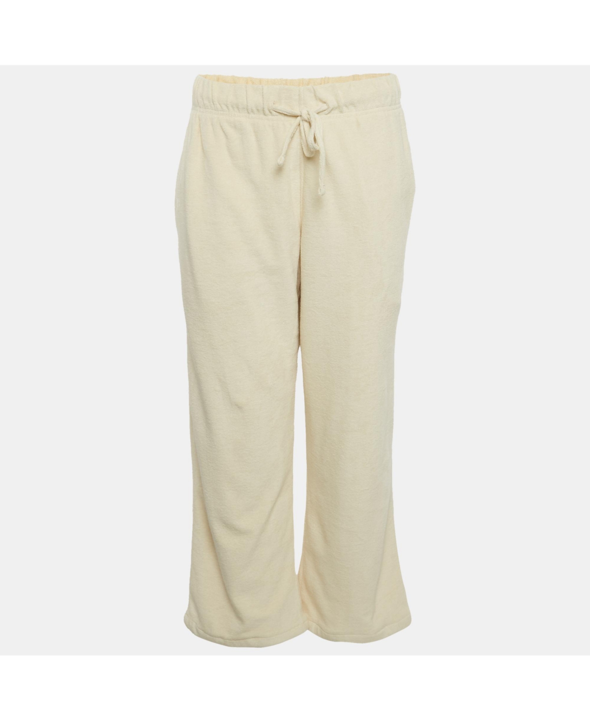 Click here for Pre-Owned Burberry Womens Cream Terry Drawstring W... prices