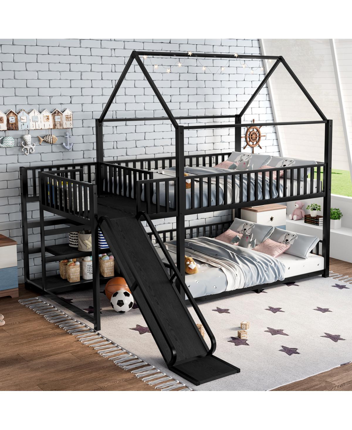 Click here for Streamdale Furniture Full Metal House Bunk Bed wit... prices