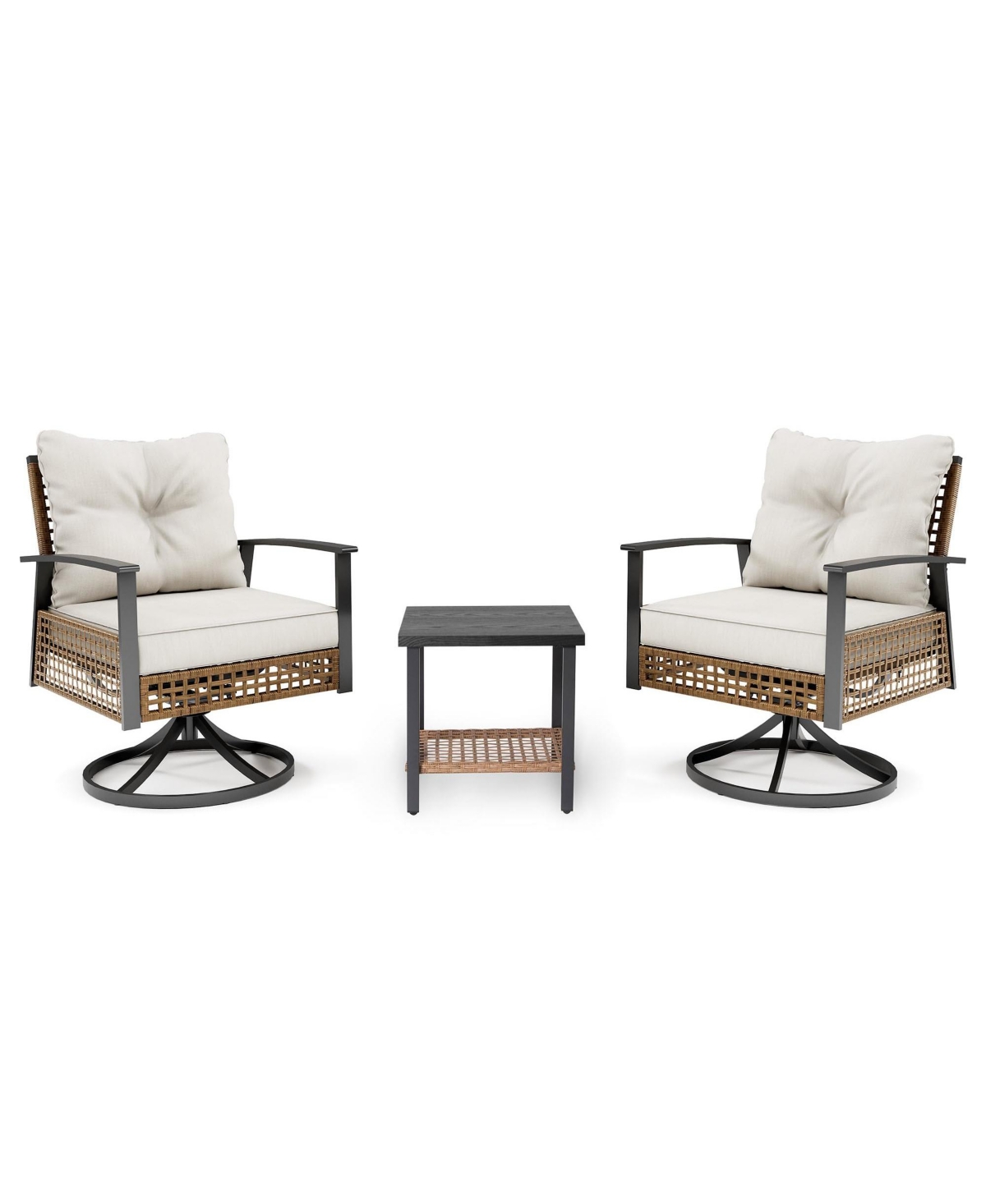 Click here for Decksplore 3 piece set of rotating rocking chair w... prices